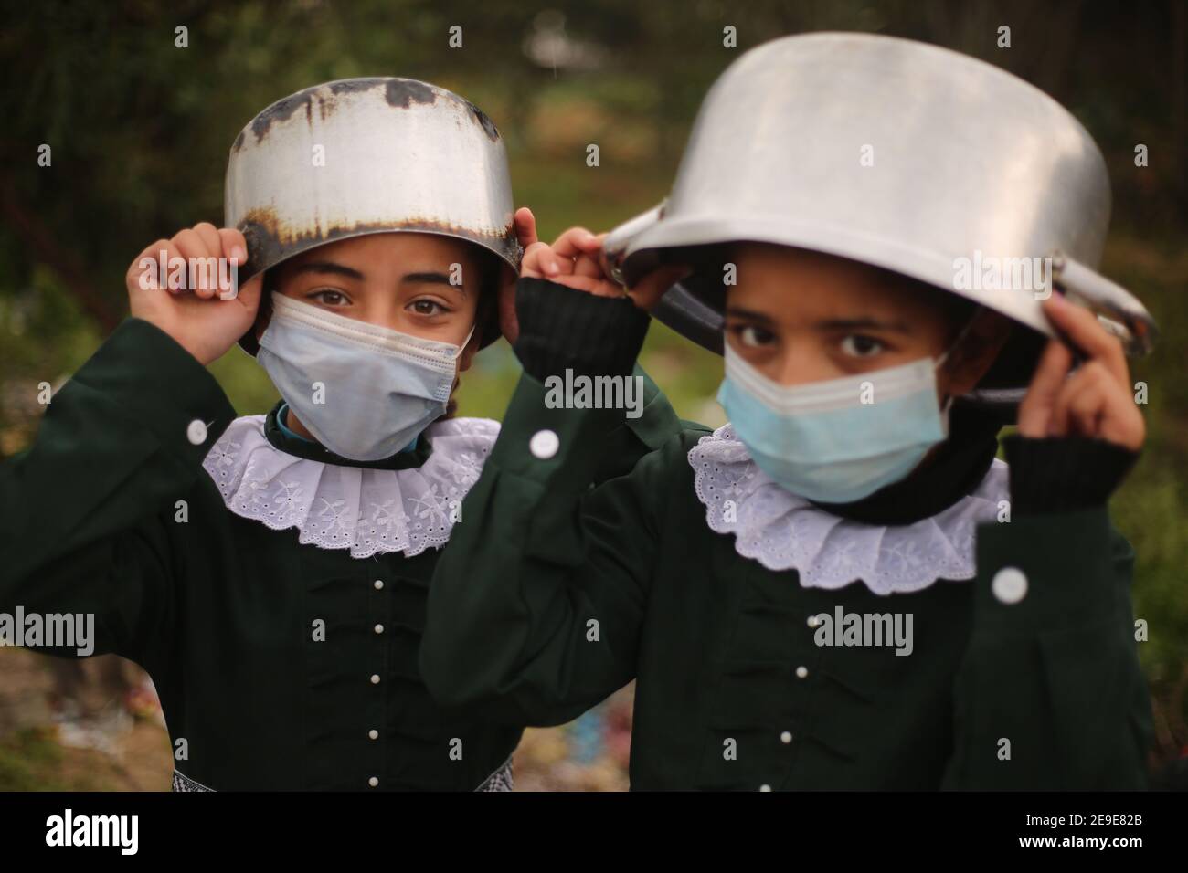 Gaza City, The Gaza Strip, Palestine. 4th Feb, 2021. Palestinian kids ...