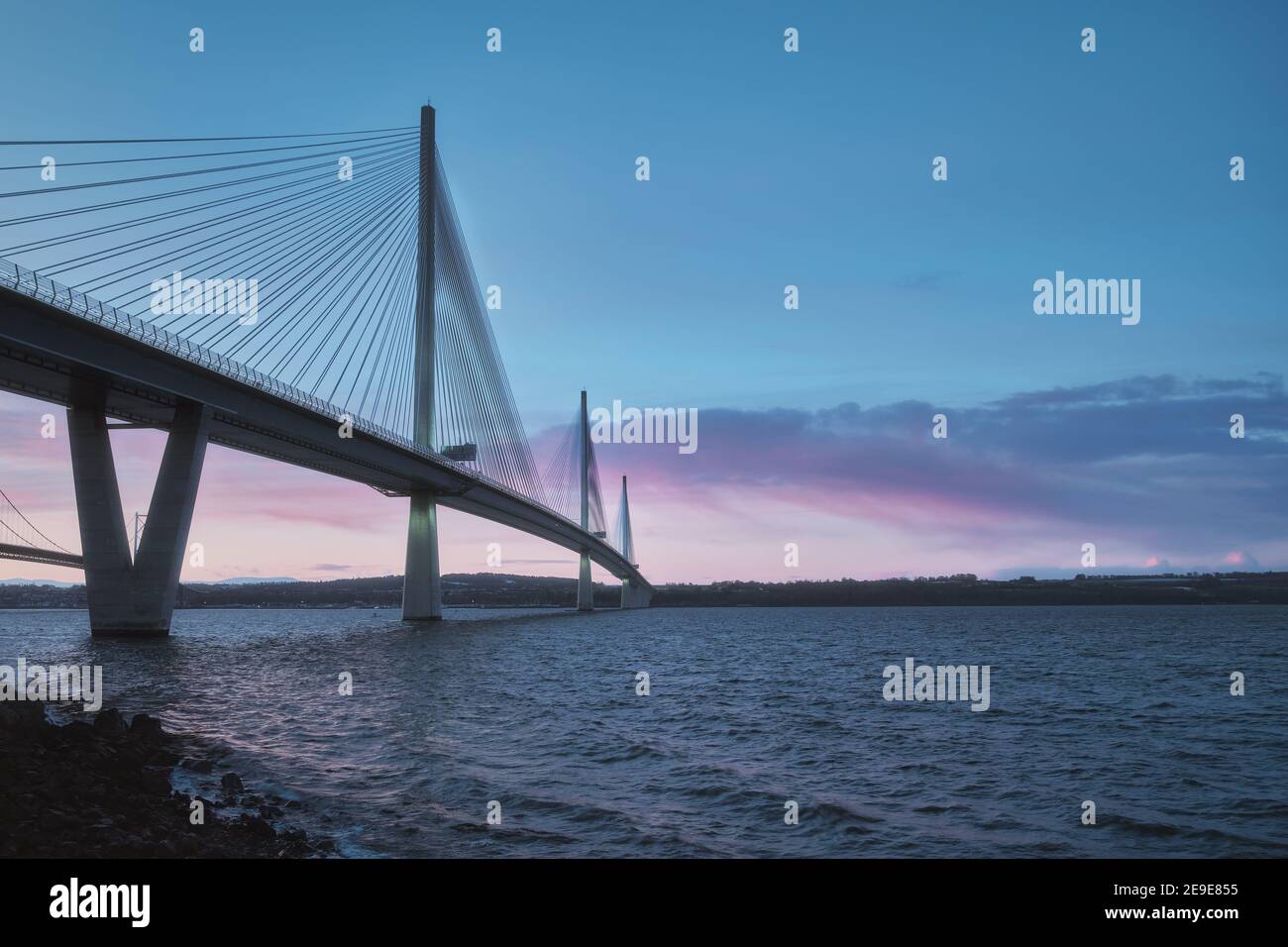 Three tower cable stayed bridge hi-res stock photography and images - Alamy