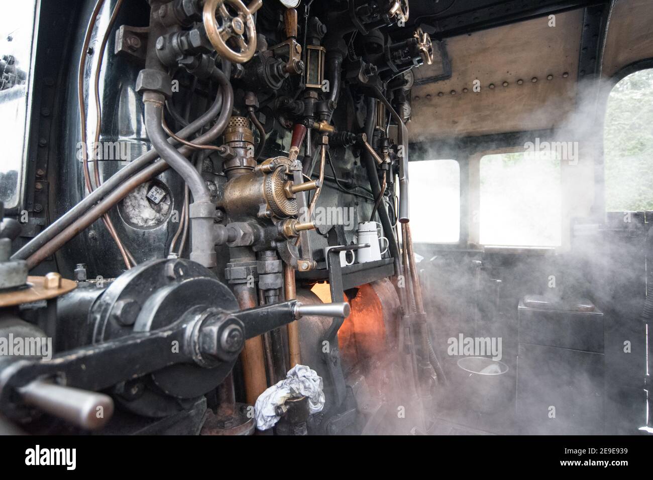 The Santa special Steam train at Oxenhope station Stock Photo - Alamy