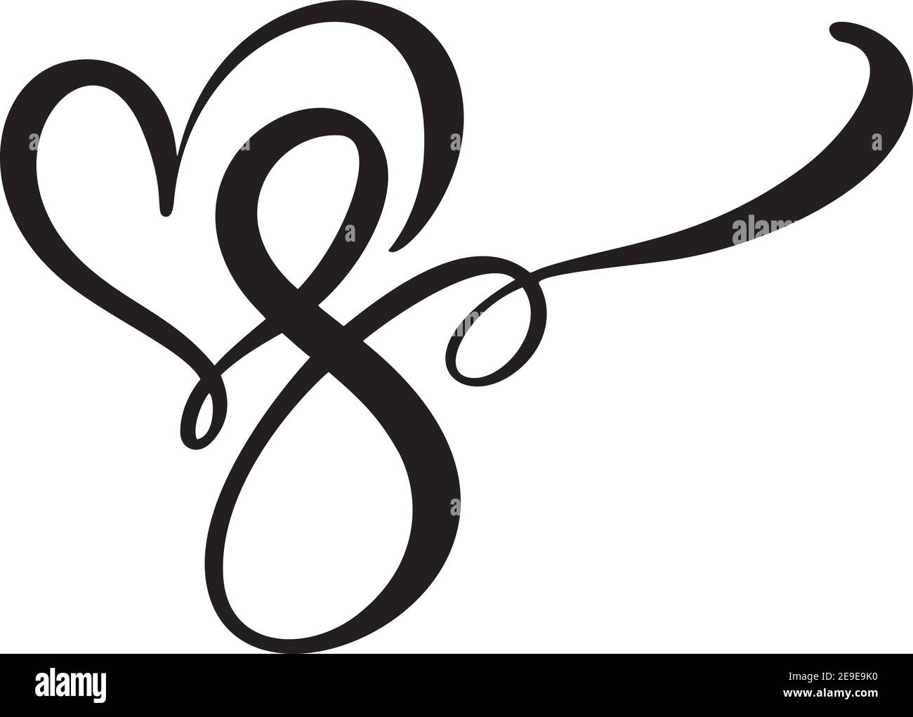 Number eight handwritten number eight Stock Vector Images - Alamy