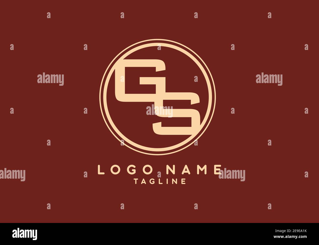 GS initial letter in circle logo design Stock Vector Image & Art - Alamy