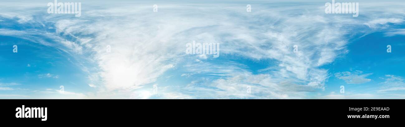 Sky panorama with Altocumulus clouds in seamless spherical ...