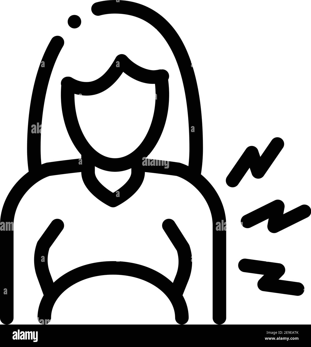 contractions pregnant woman black icon vector illustration Stock Vector ...