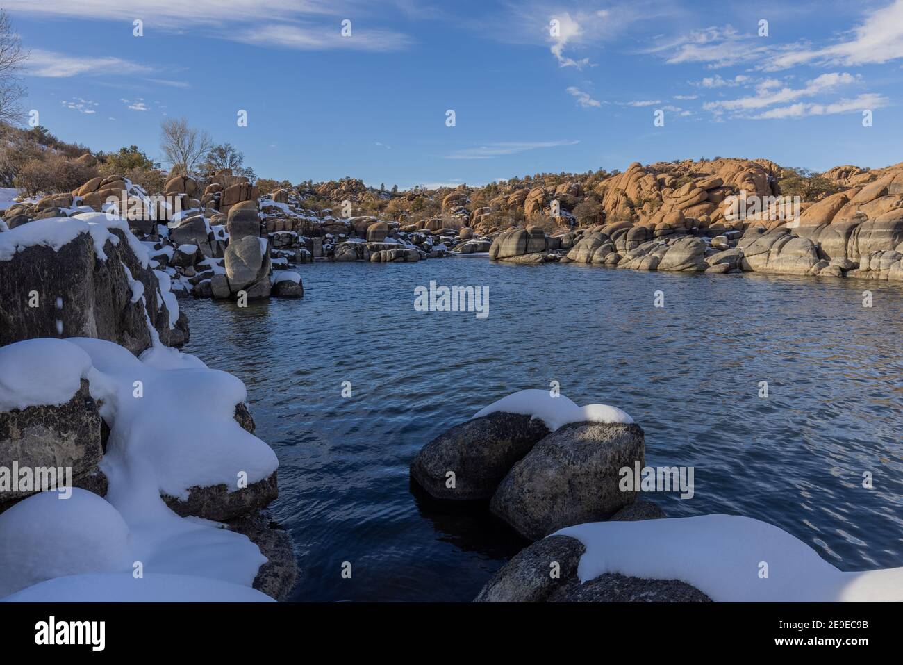 Scenic Watson Lake Prescott Arizona Winter Landscape Stock Photo - Alamy