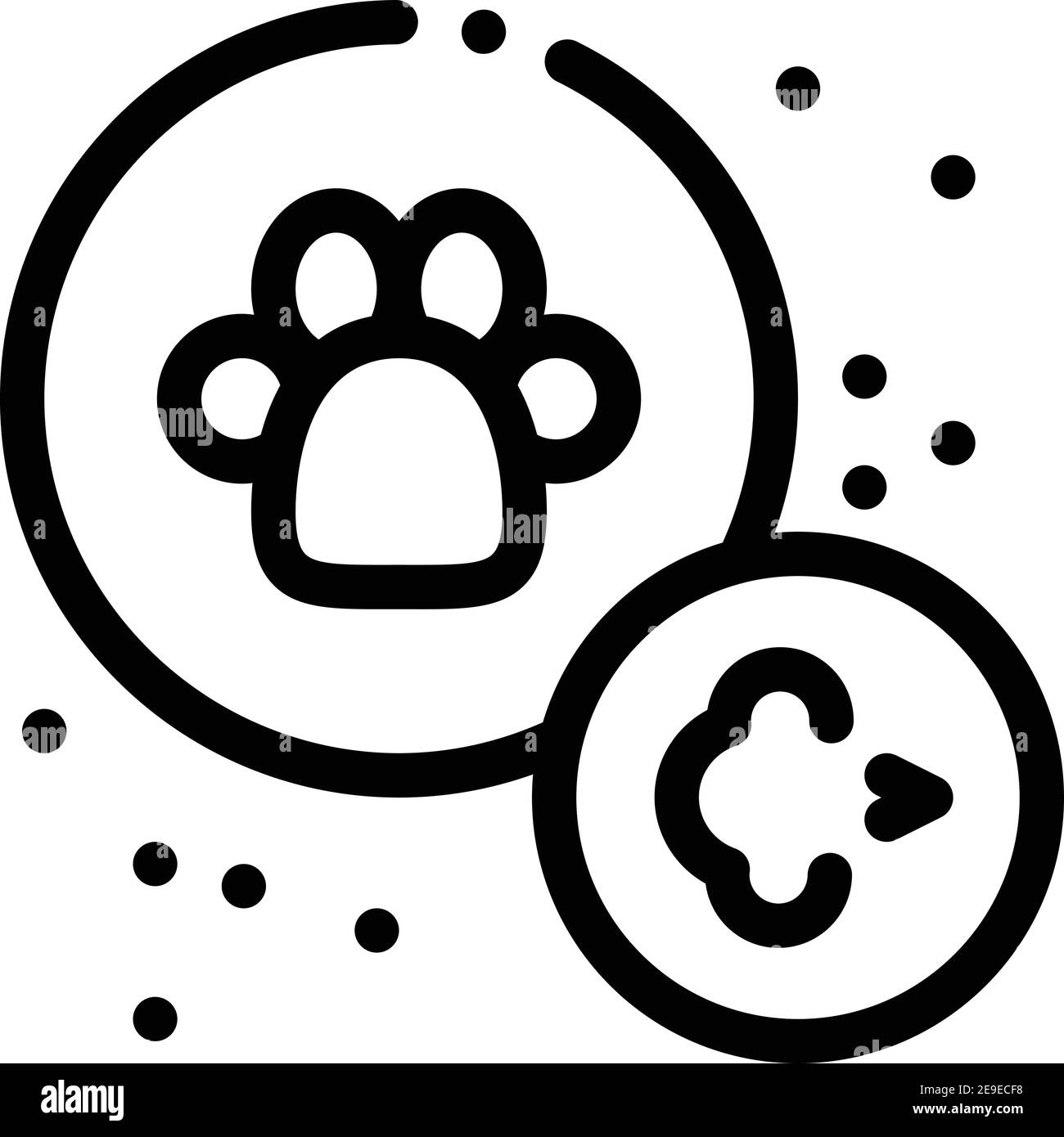 allergy on animals black icon vector illustration Stock Vector Image ...