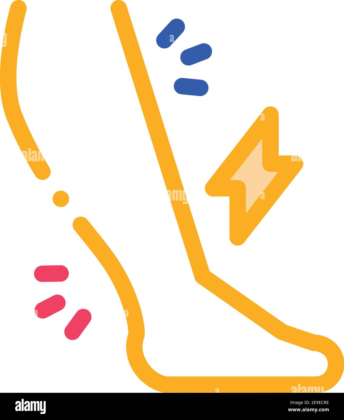 leg pain ill color icon vector illustration Stock Vector Image & Art ...