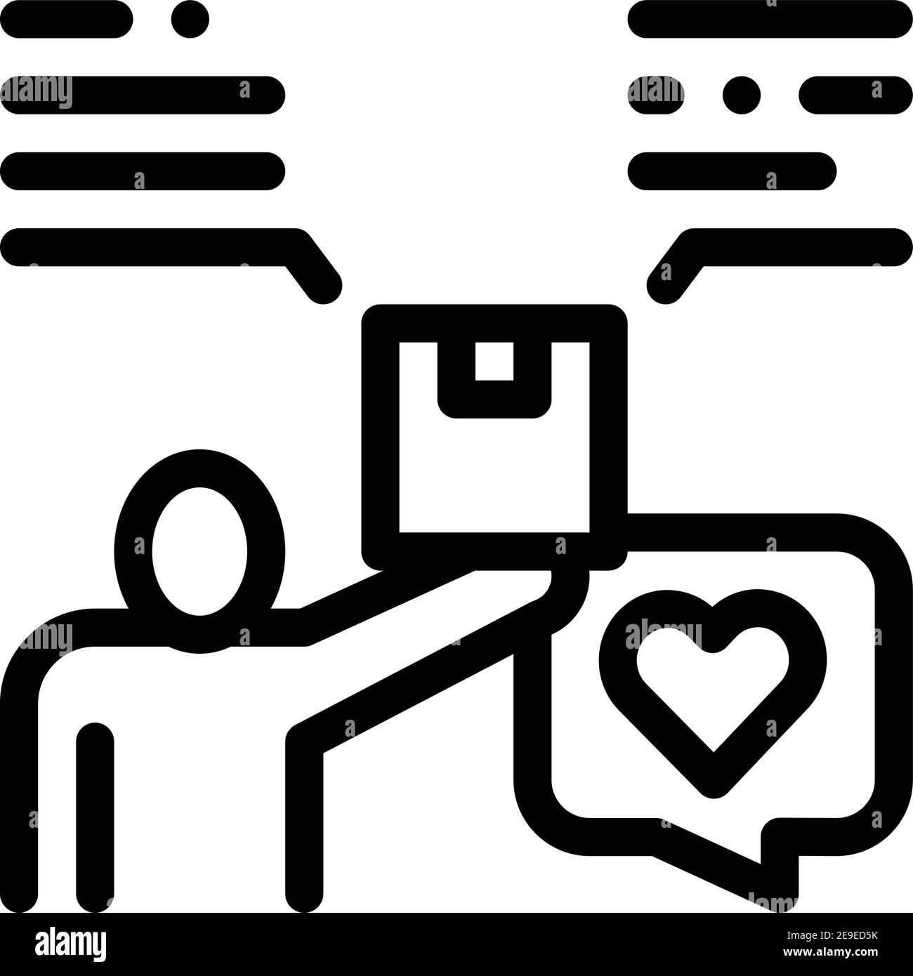 overview bought product black icon vector illustration Stock Vector ...