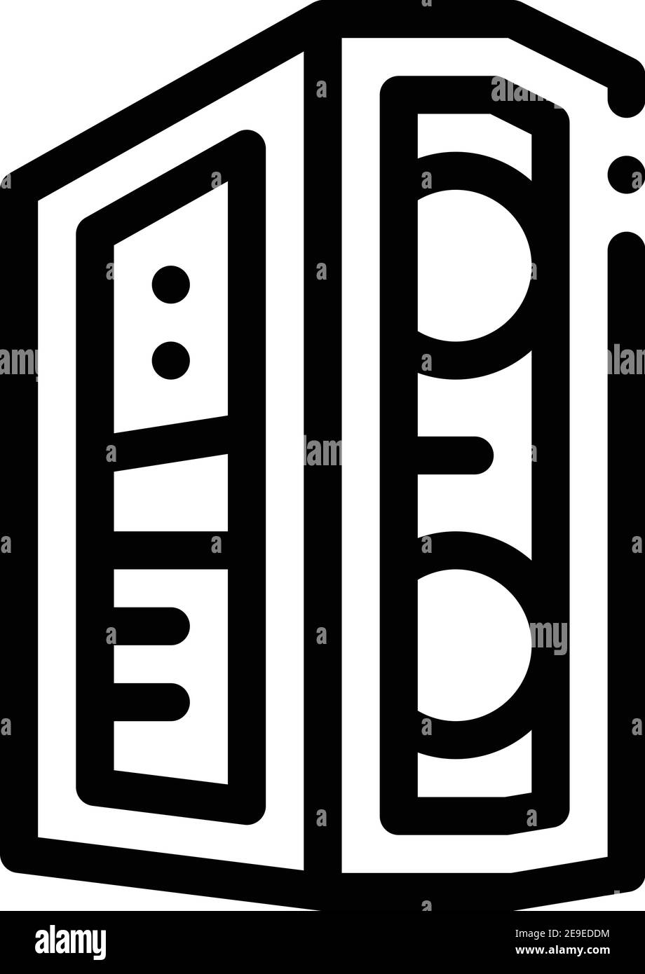 system unit computer black icon vector illustration Stock Vector Image ...