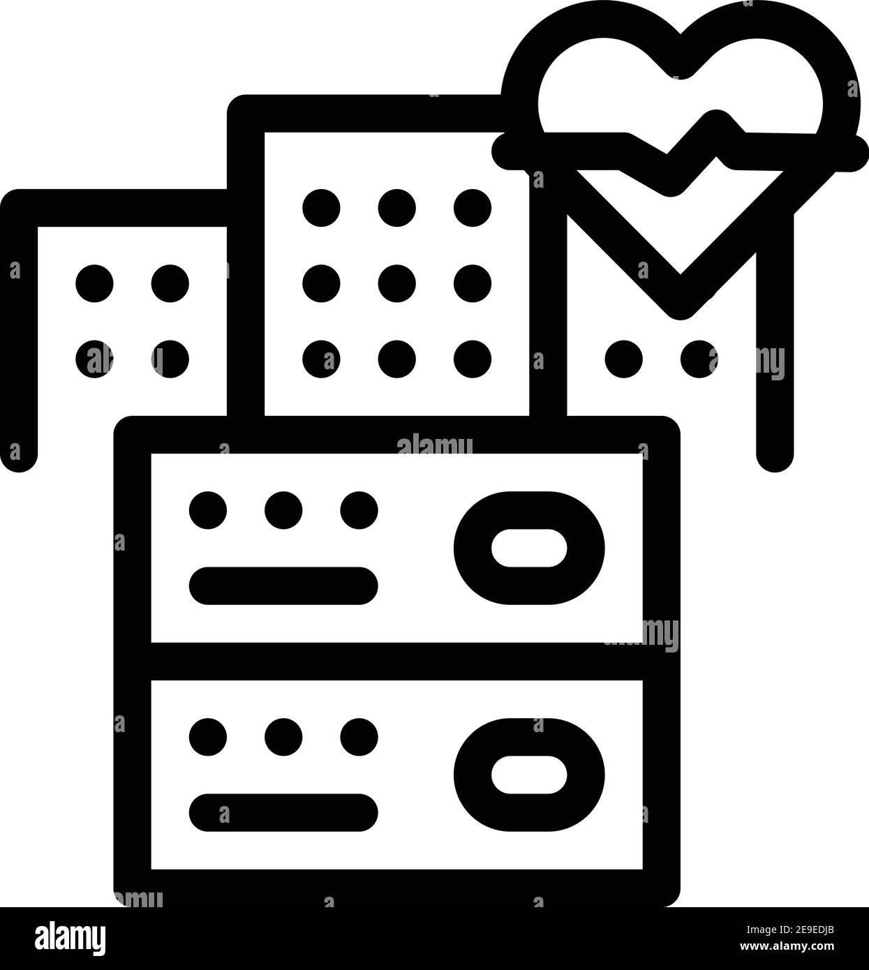 hospital review black icon vector illustration Stock Vector Image & Art ...