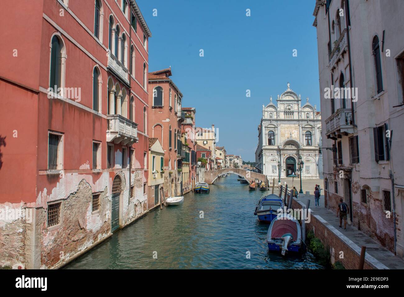 discovery of the city of Venice and its small canals and romantic alleys, Italy Stock Photo - Alamy
