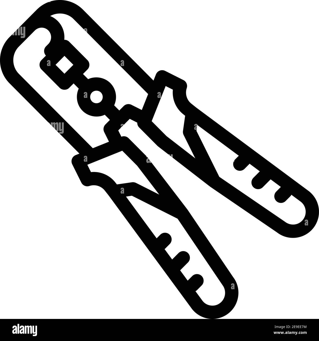 equipment for repair and connect cable black icon vector illustration ...