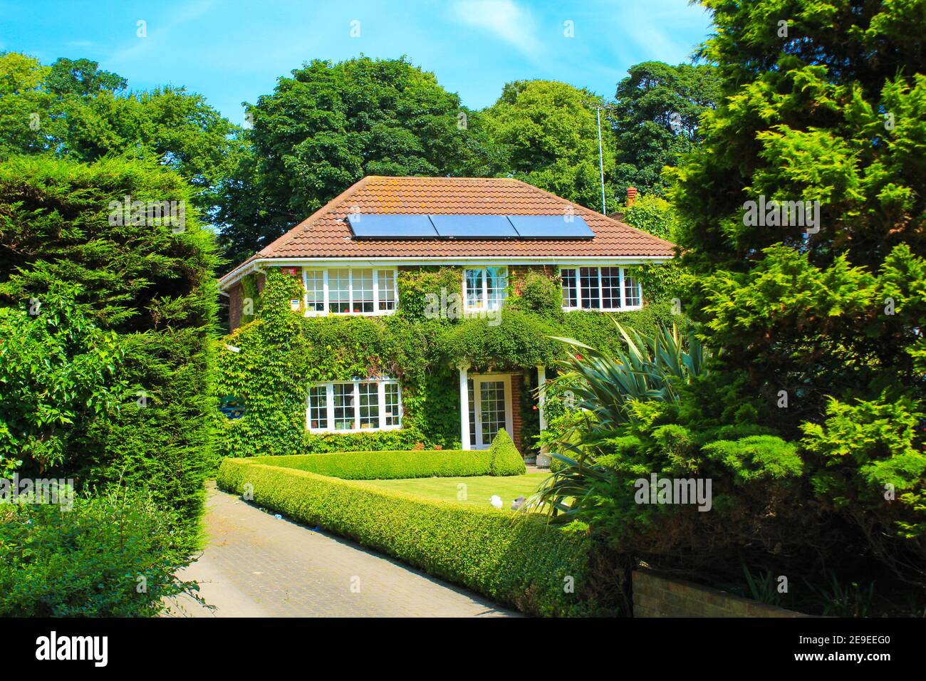 Street view of Kingsdown-a village on the English Channel coast of Kent ...