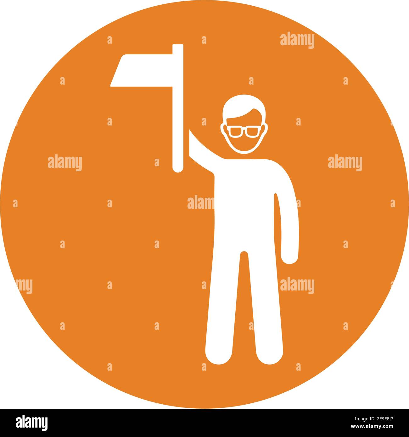 Control and signal flags icon - Simple vector illustration for graphic ...