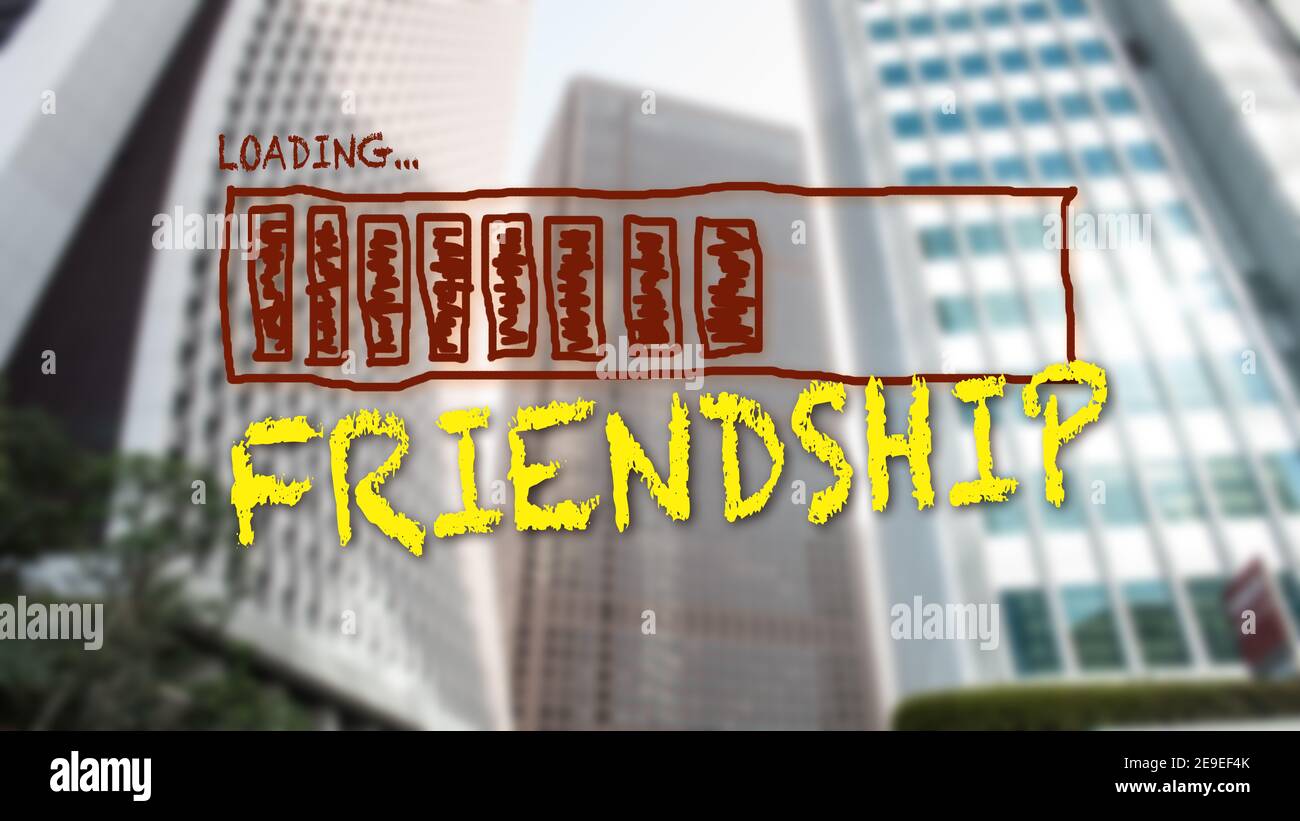 Street Sign the Direction Way to Friendship Stock Photo - Alamy