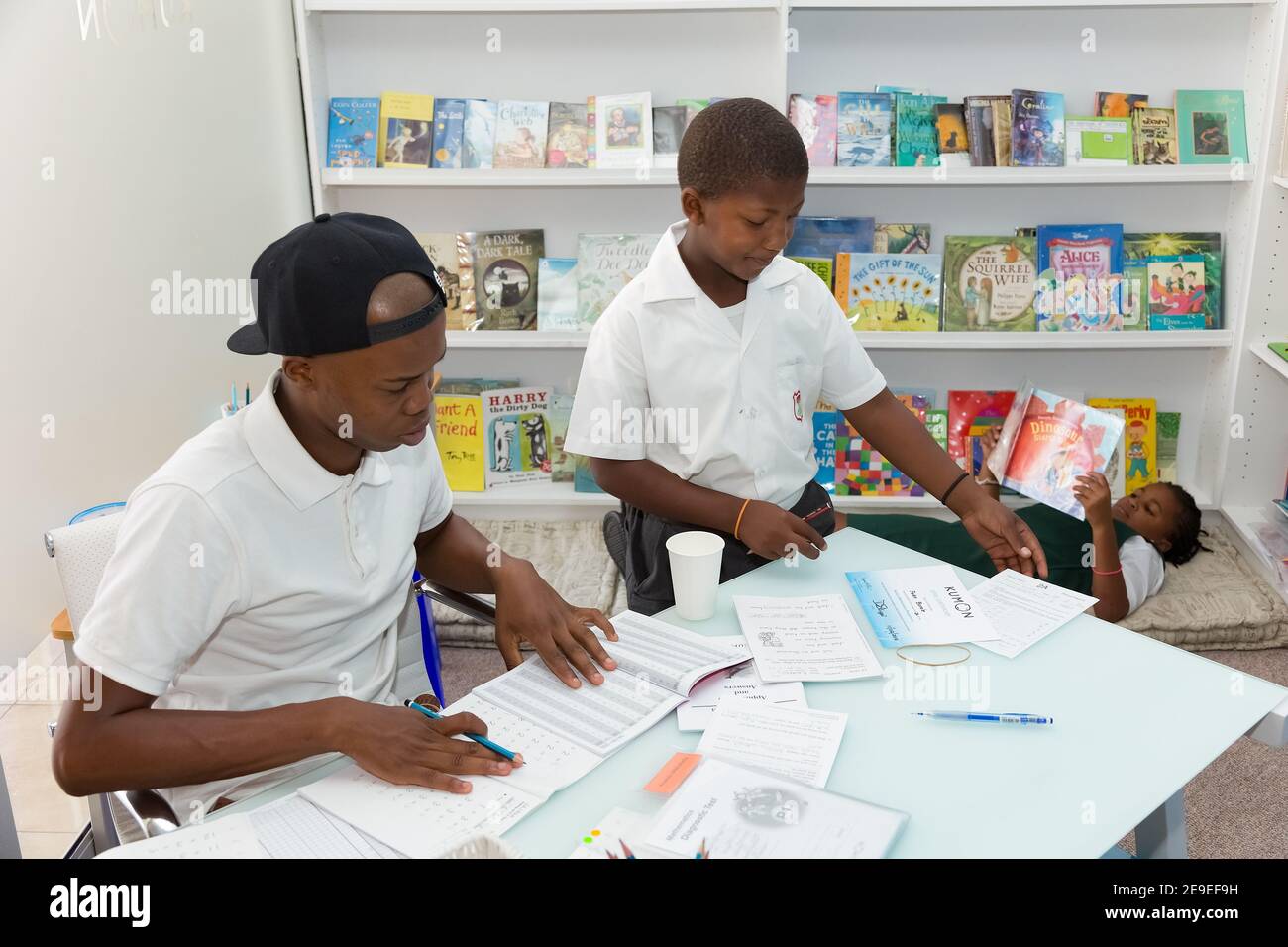 Johannesburg, South Africa - February 11, 2014: Young African black ...