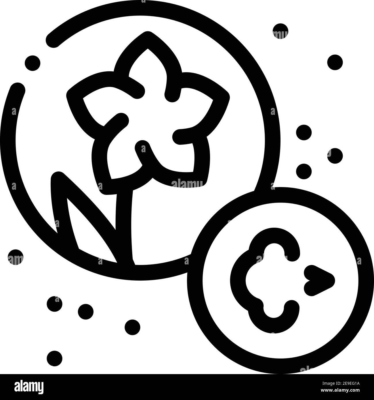 allergy on flowers black icon vector illustration Stock Vector Image ...