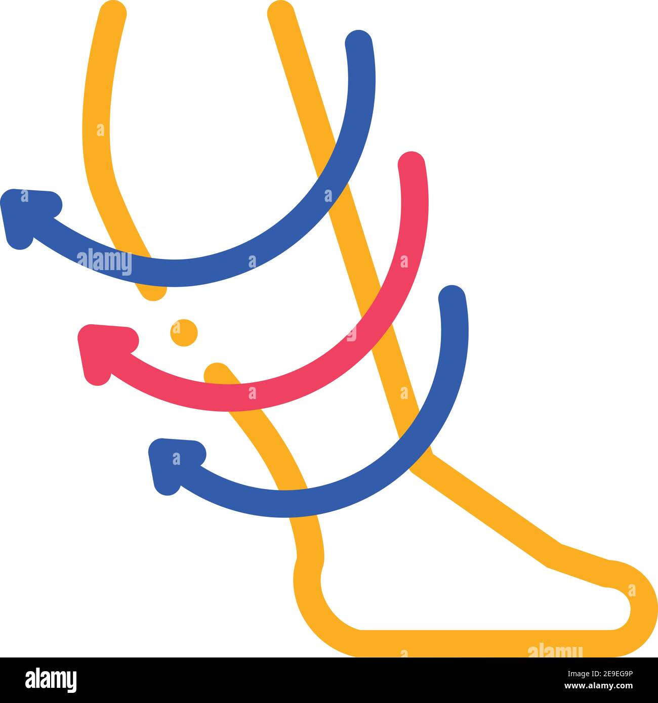 healthy leg color icon vector illustration Stock Vector Image & Art - Alamy