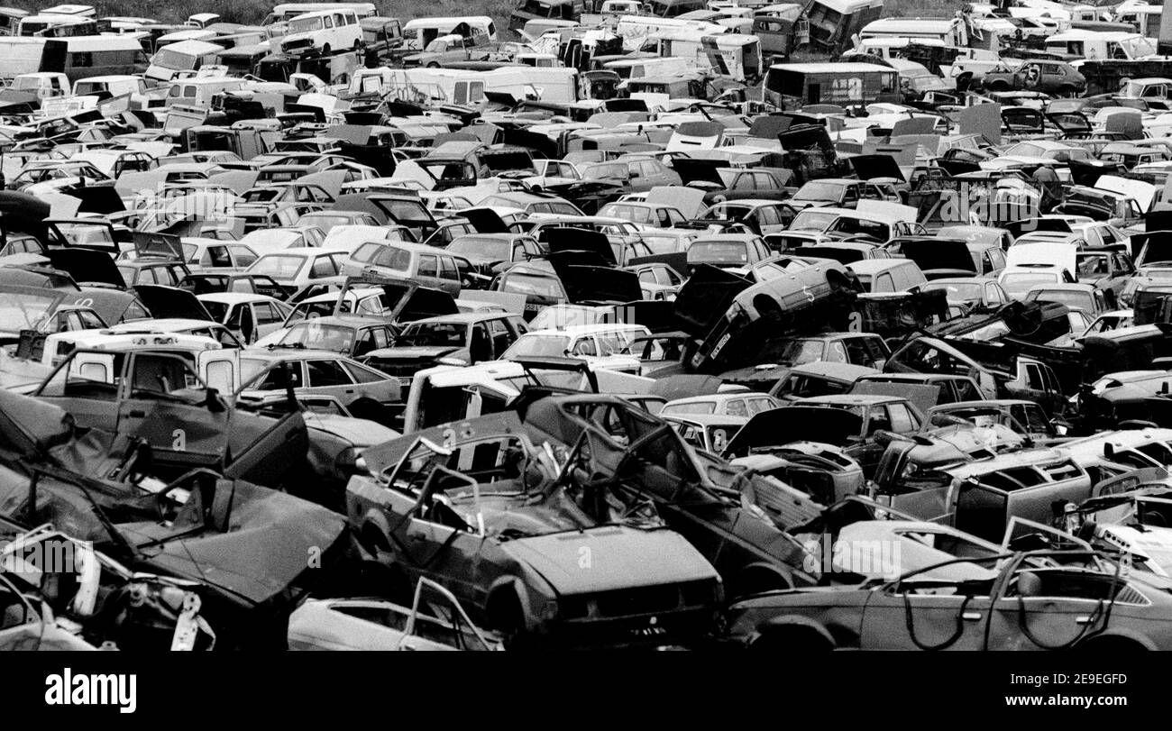 Car Dump Northamptonshire England 2001 Stock Photo - Alamy
