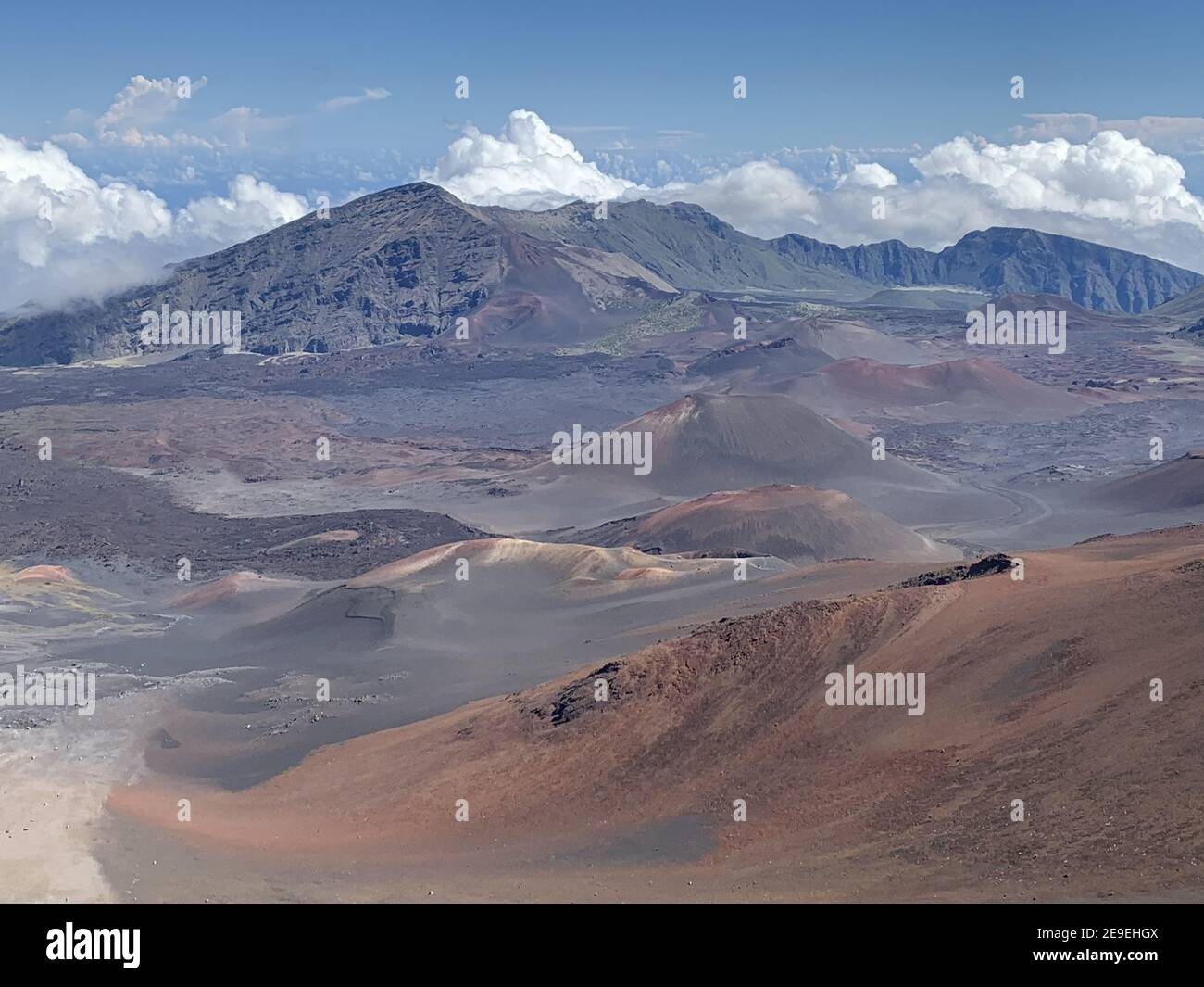 Beautiful shot of the landscape at Haleakala, the East Maui Volcano in ...
