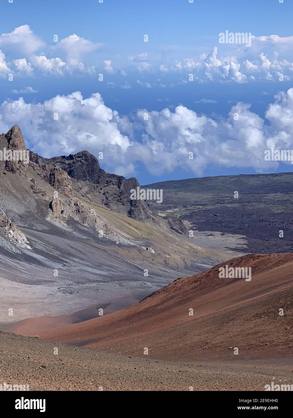 Beautiful shot of the landscape at Haleakala, the East Maui Volcano in ...