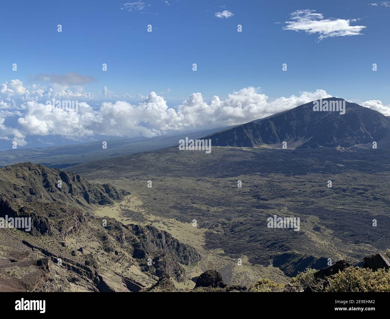 Beautiful shot of the landscape at Haleakala, the East Maui Volcano in ...