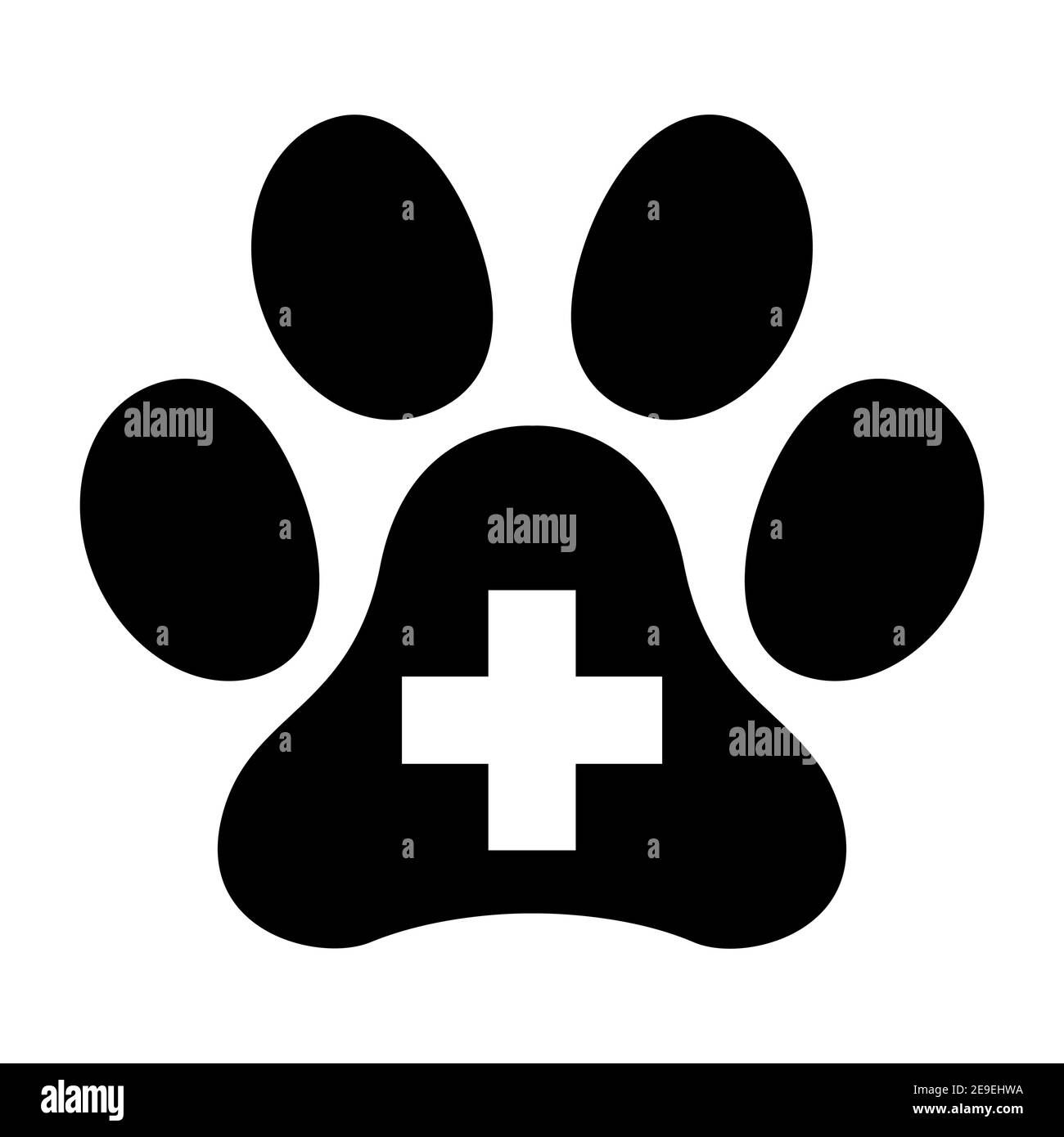 Animal paw icon, dog, cat.. symbol for pet. Foot mark isolated on white ...
