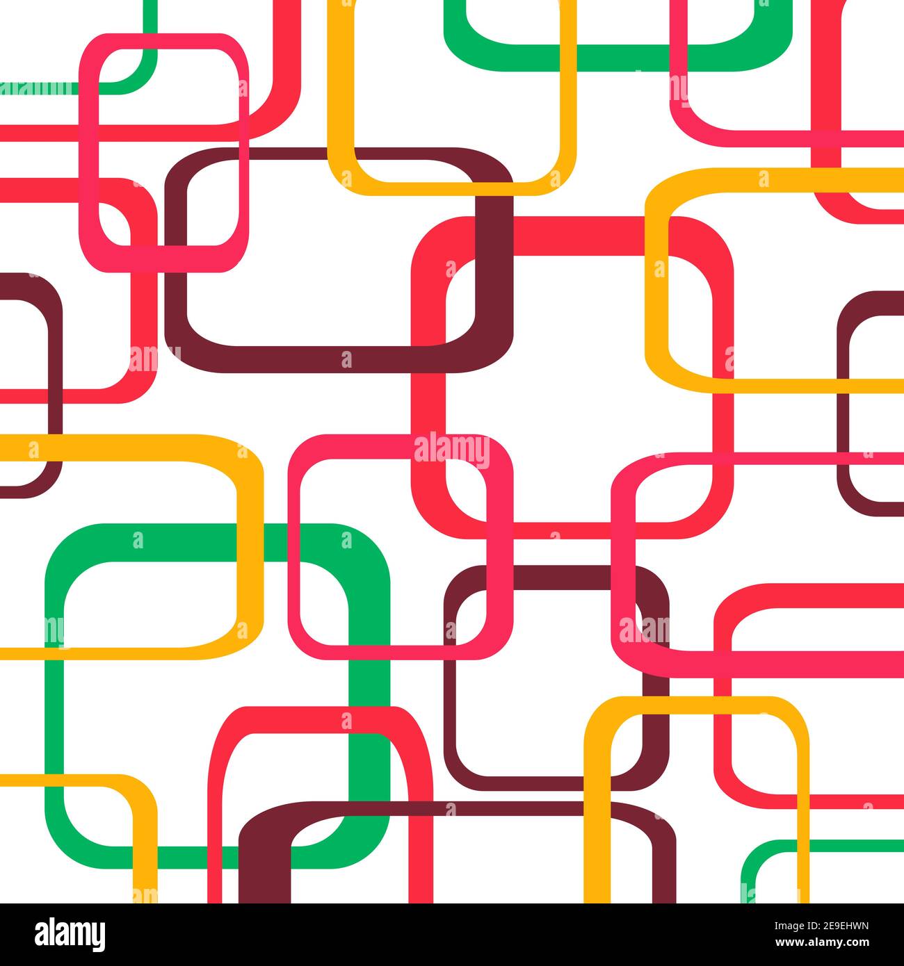 Retro pattern background with squares - rounded Stock Vector Image ...