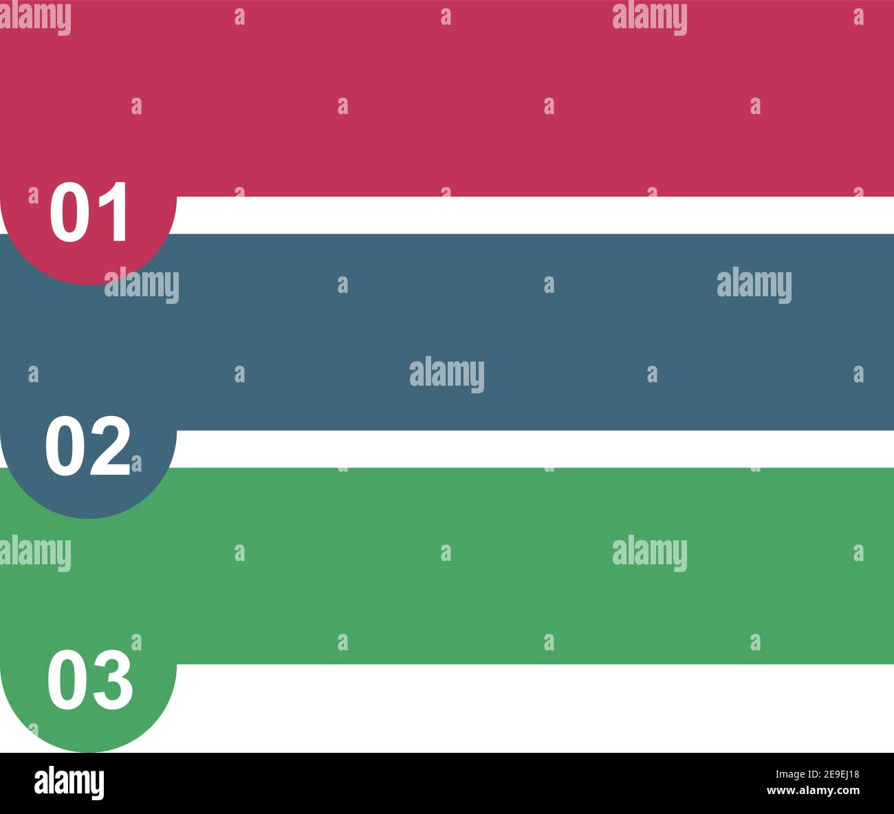 Colorful 3 step infographic diagram. Vector illustration on white ...