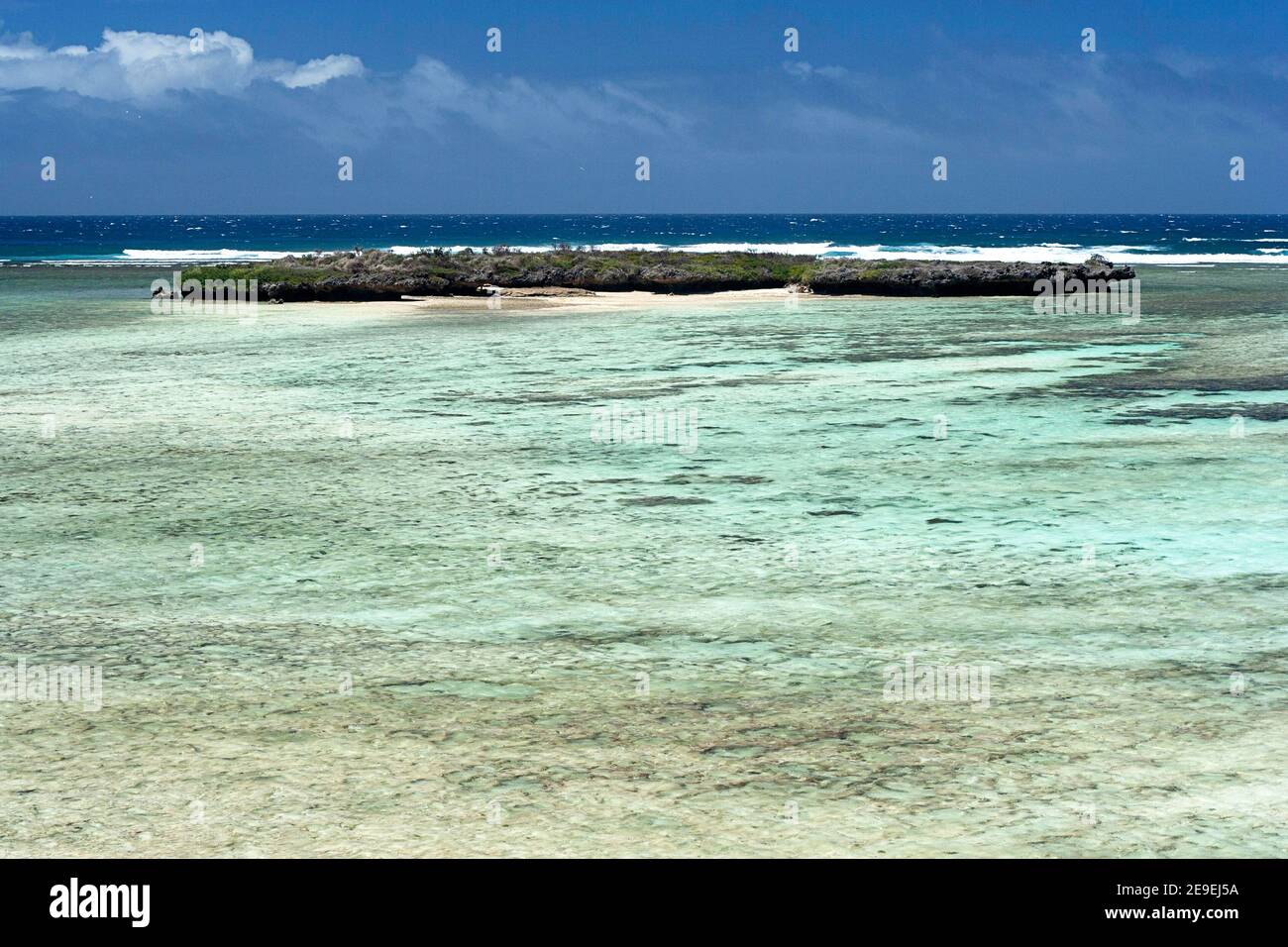 Spectacular, remote and beautiful Emerald Bay (Mer d'Emeraude), island ...