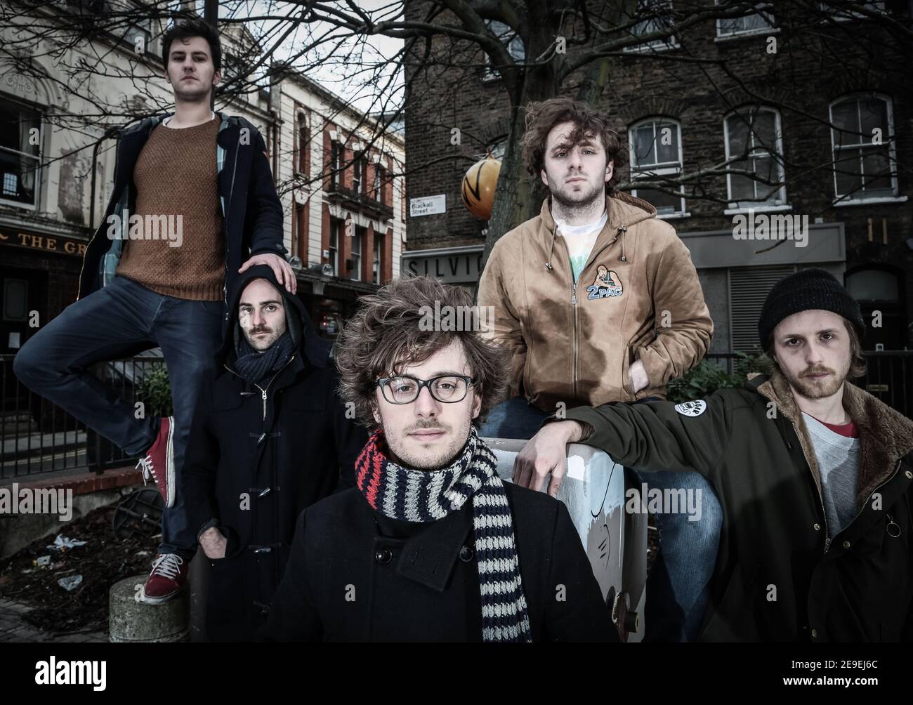 Belgian psychadelic band Bed Rugs before going on-stage at The Old Blue ...