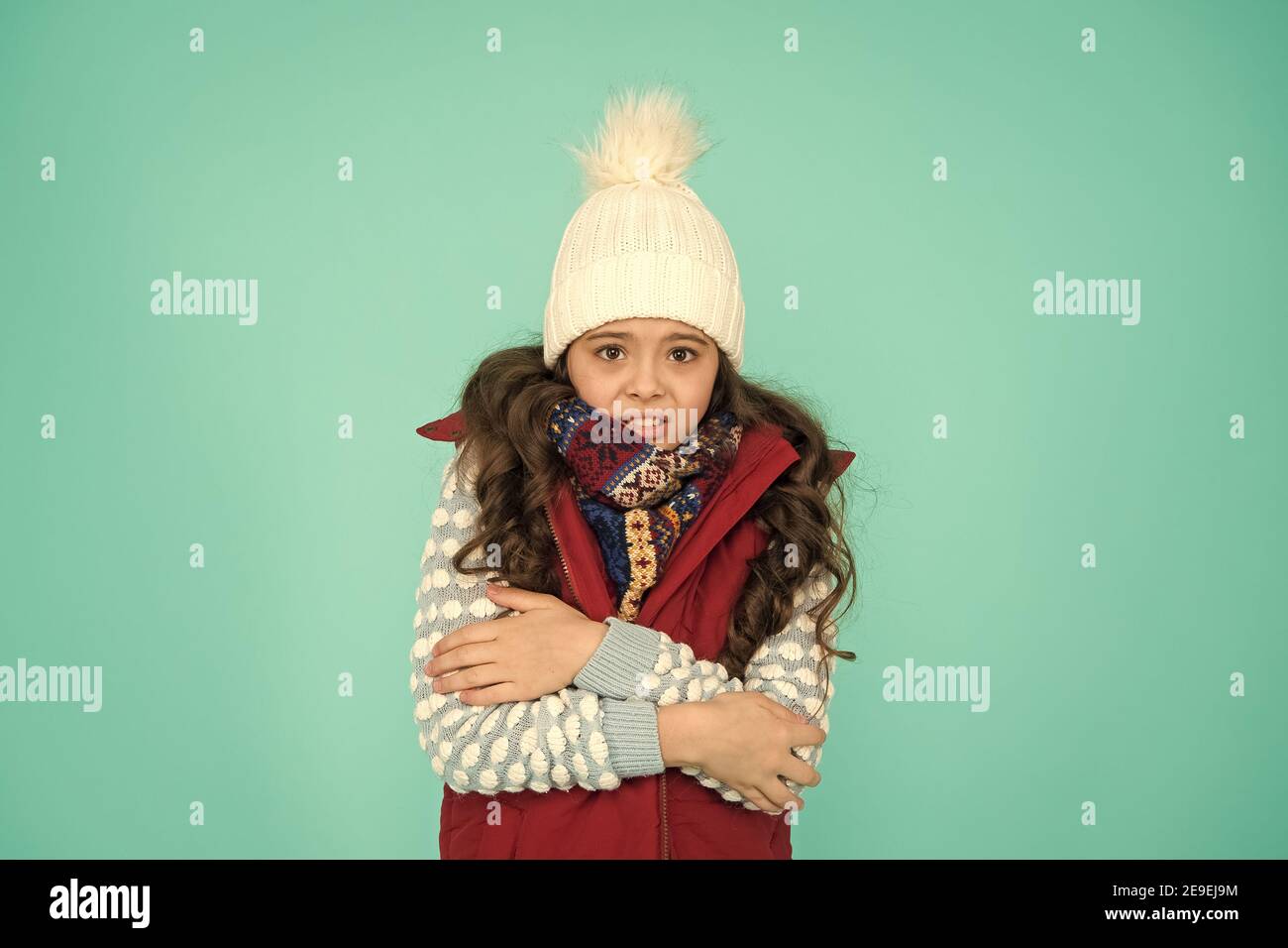 Winter flu. feeling cold this season. Dress in layers and wear hat ...