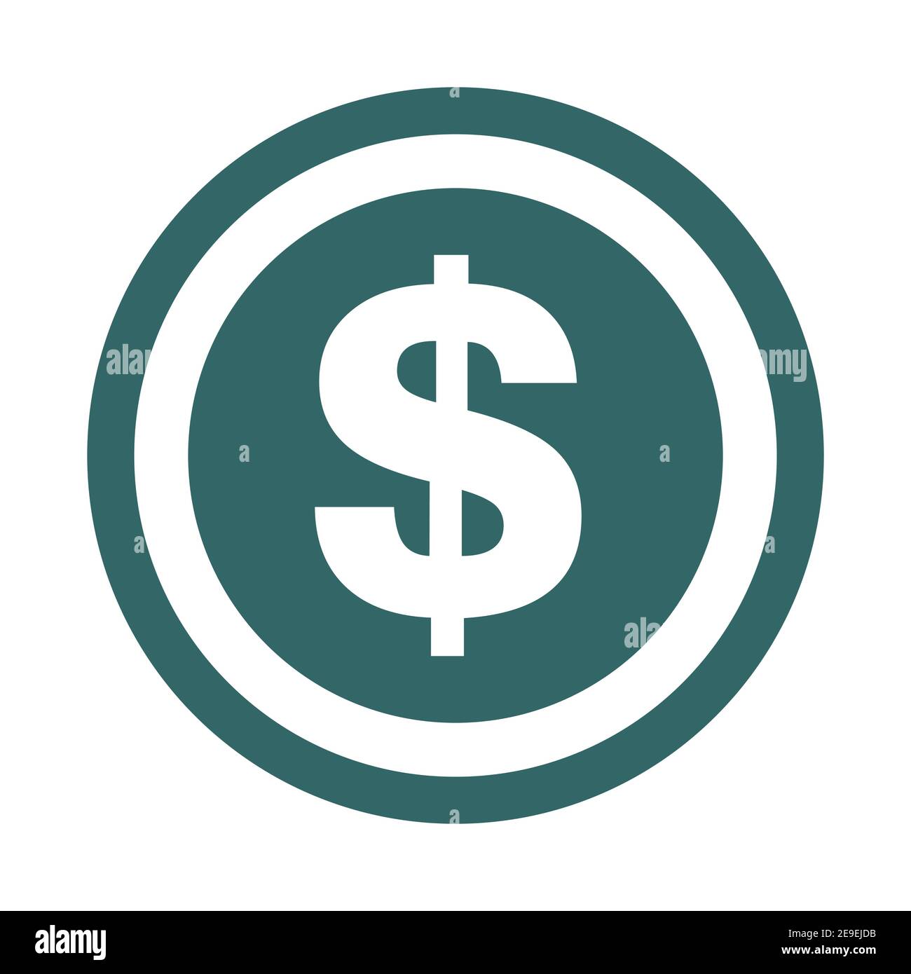 Modern dollar sign vector. Money symbol isolated on white background ...