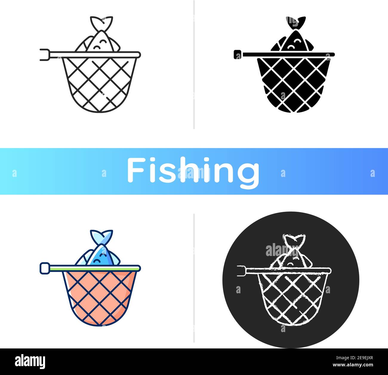 Fish landing fishing boat Stock Vector Images - Alamy