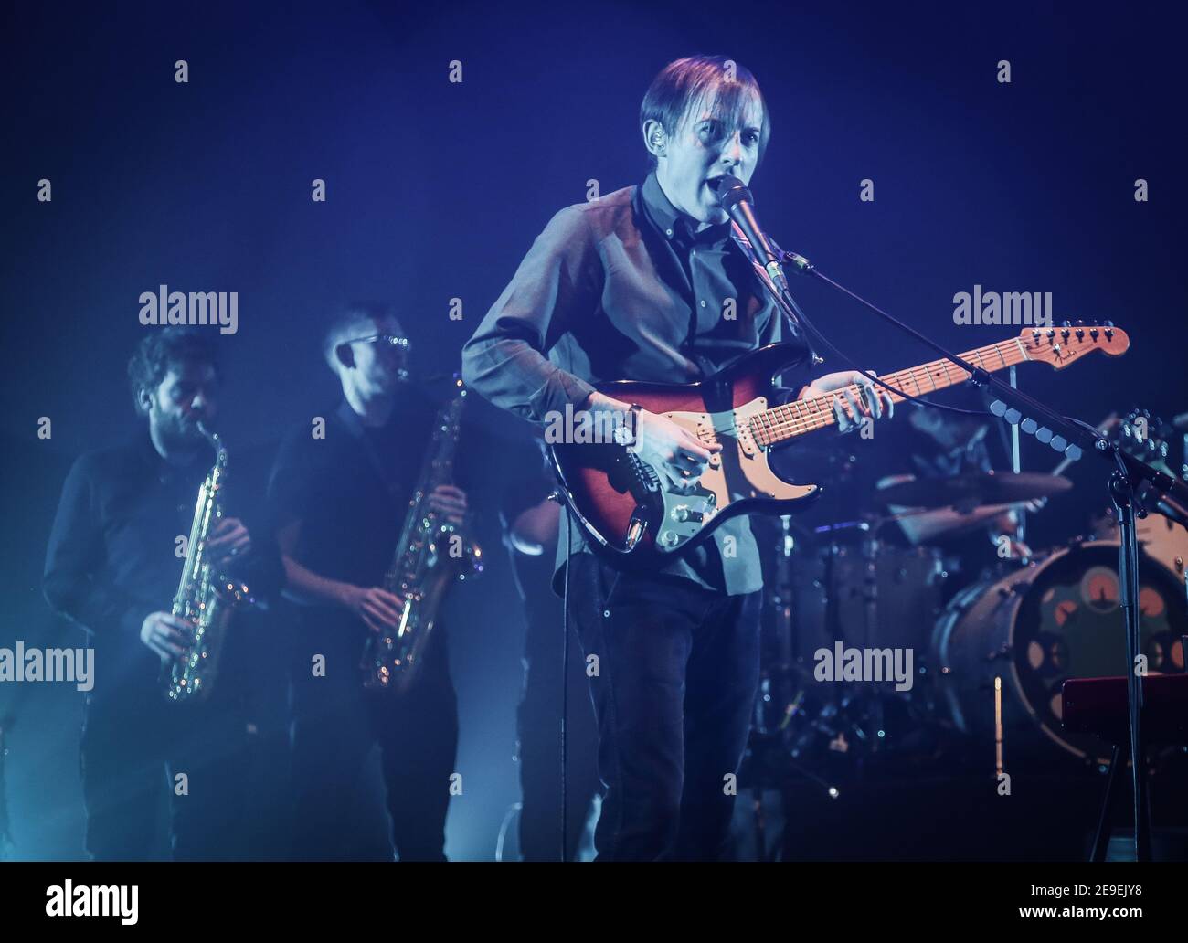 Jack Steadman of Bombay Bicycle Club live on stage at the O2 Brixton ...