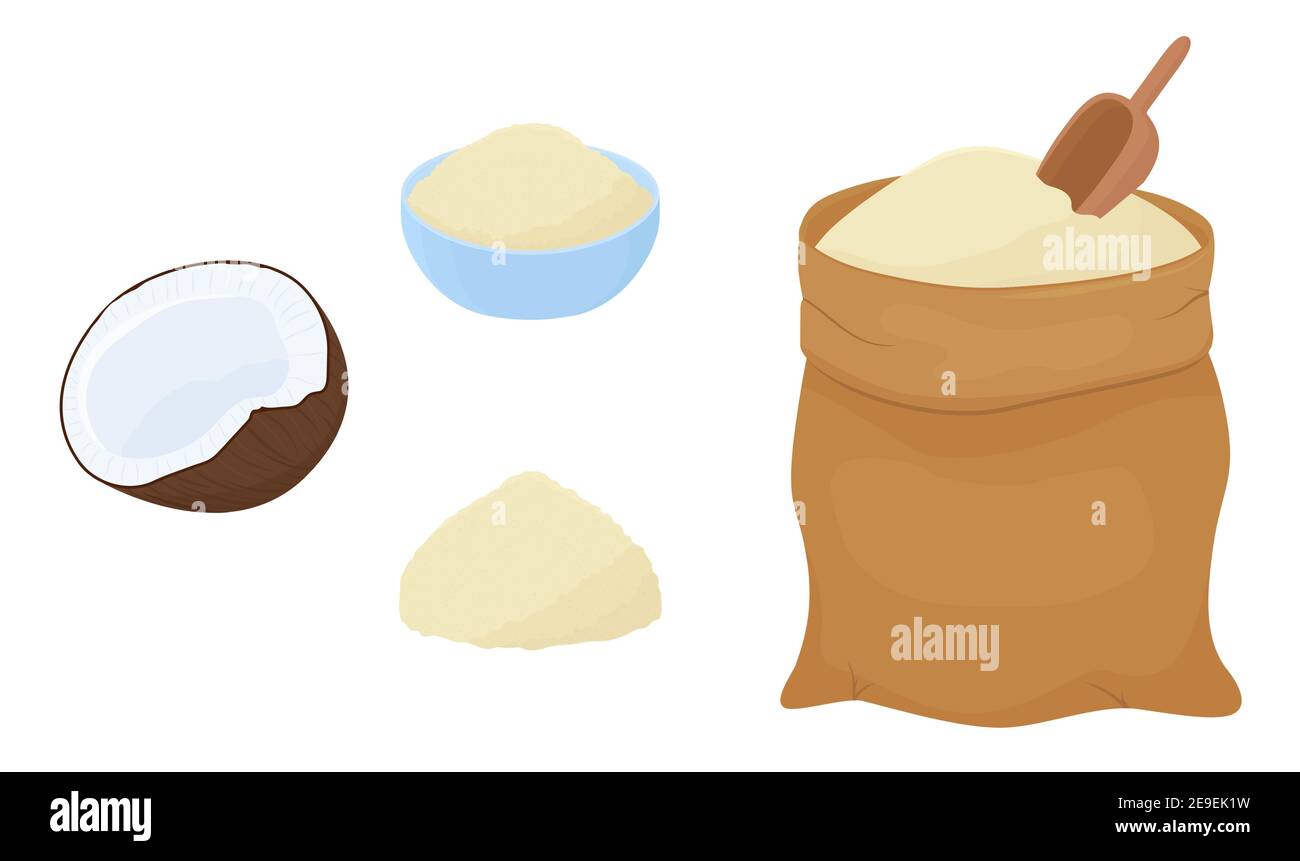 White flour powder in Stock Vector Images - Alamy