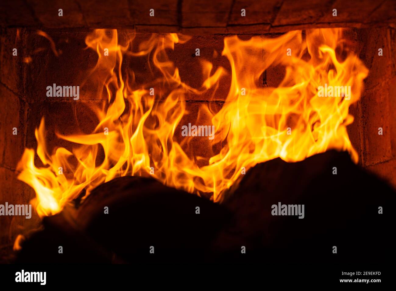 Fireplace Log High Resolution Stock Photography and Images - Alamy