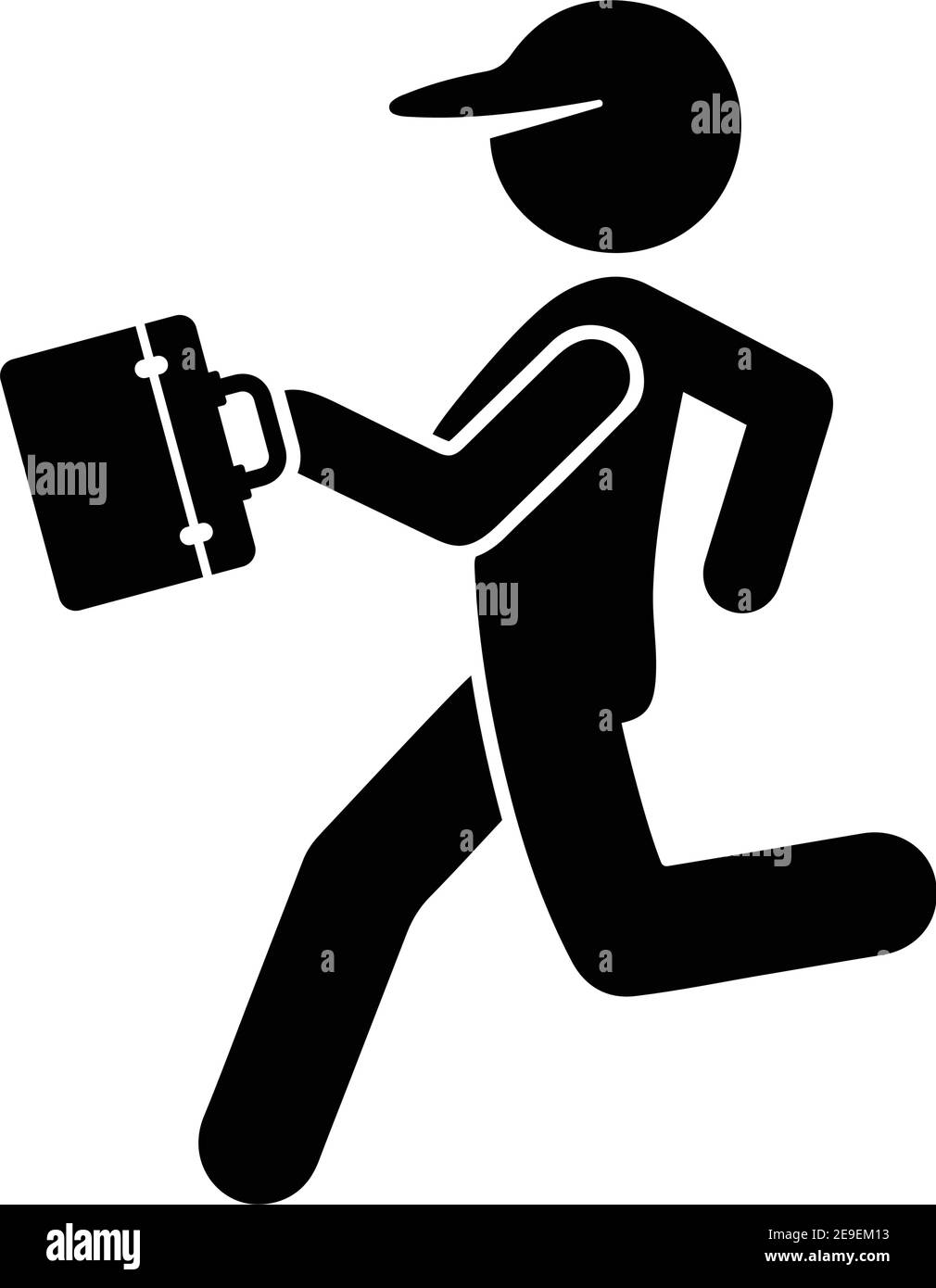 Late running man icon - Perfect for use in designing and developing ...