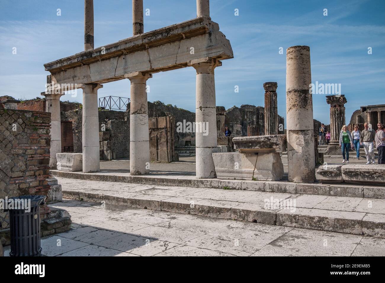 Pompeii, an ancient city near Naples, Italy, buried under volcanic ash ...
