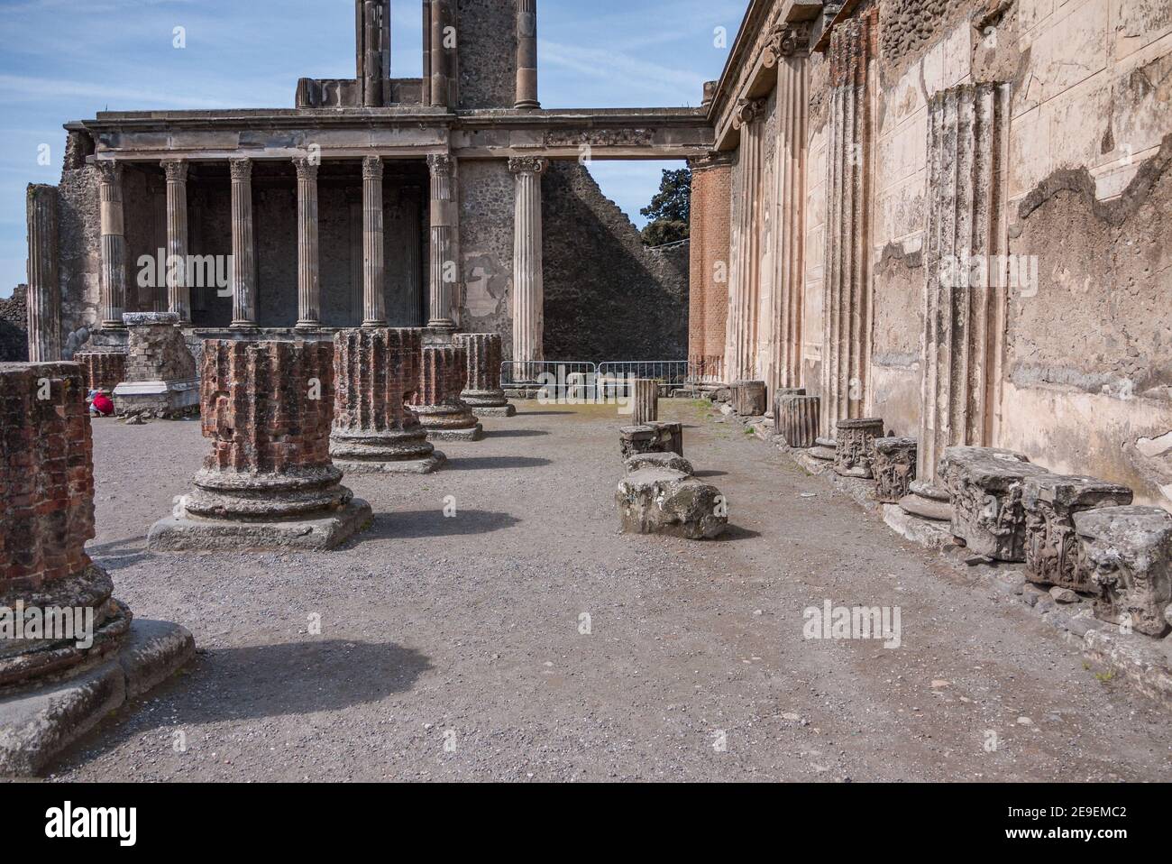 Pompeii, an ancient city near Naples, Italy, buried under volcanic ash ...
