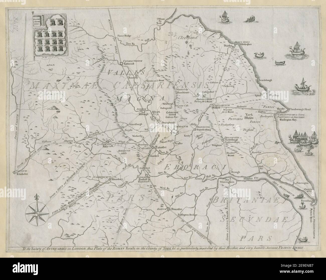 Roman york map hi-res stock photography and images - Alamy
