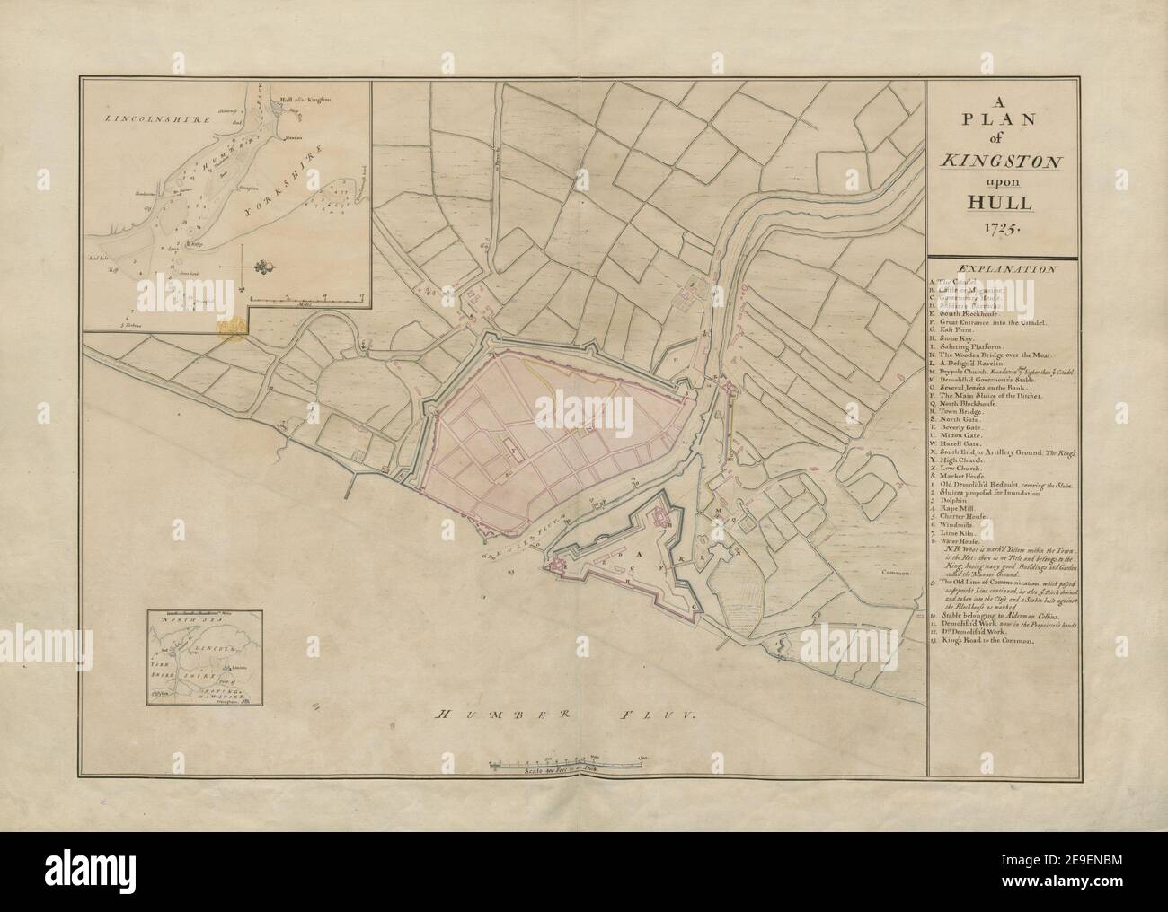 Map of kingston upon hull hi-res stock photography and images - Alamy