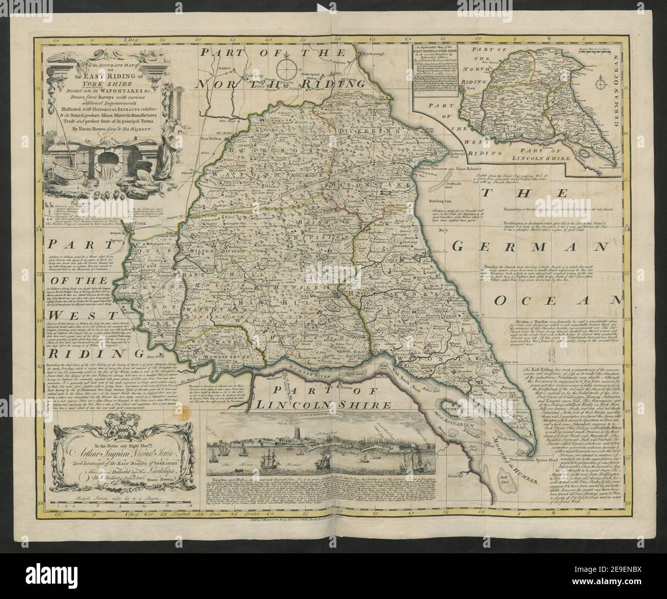 An ACCURATE MAP of the EAST RIDING of YORK SHIRE Author Bowen, Emanuel ...