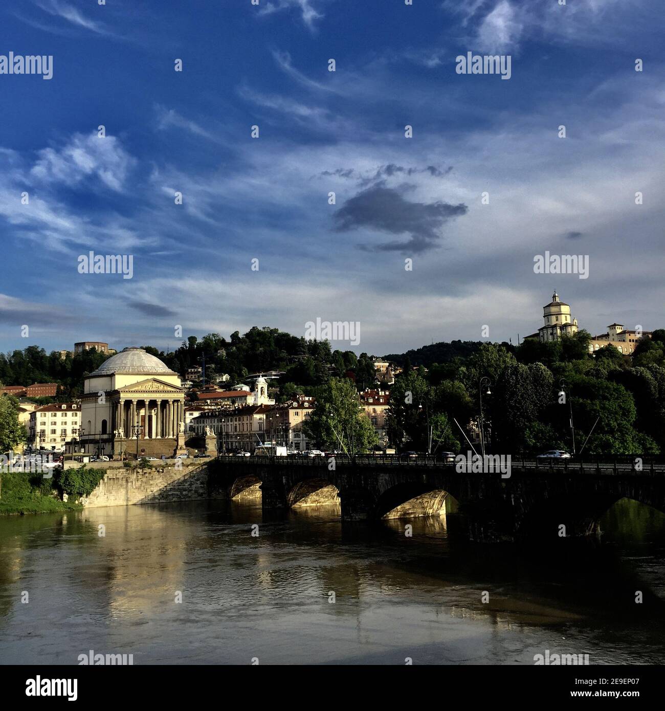 Turin cityscape spring day hi-res stock photography and images - Alamy