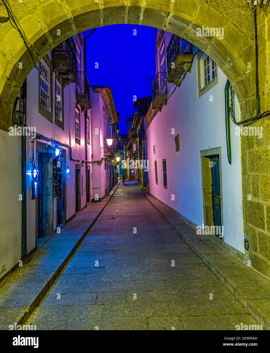 Typical town square in guimaraes hi-res stock photography and images ...