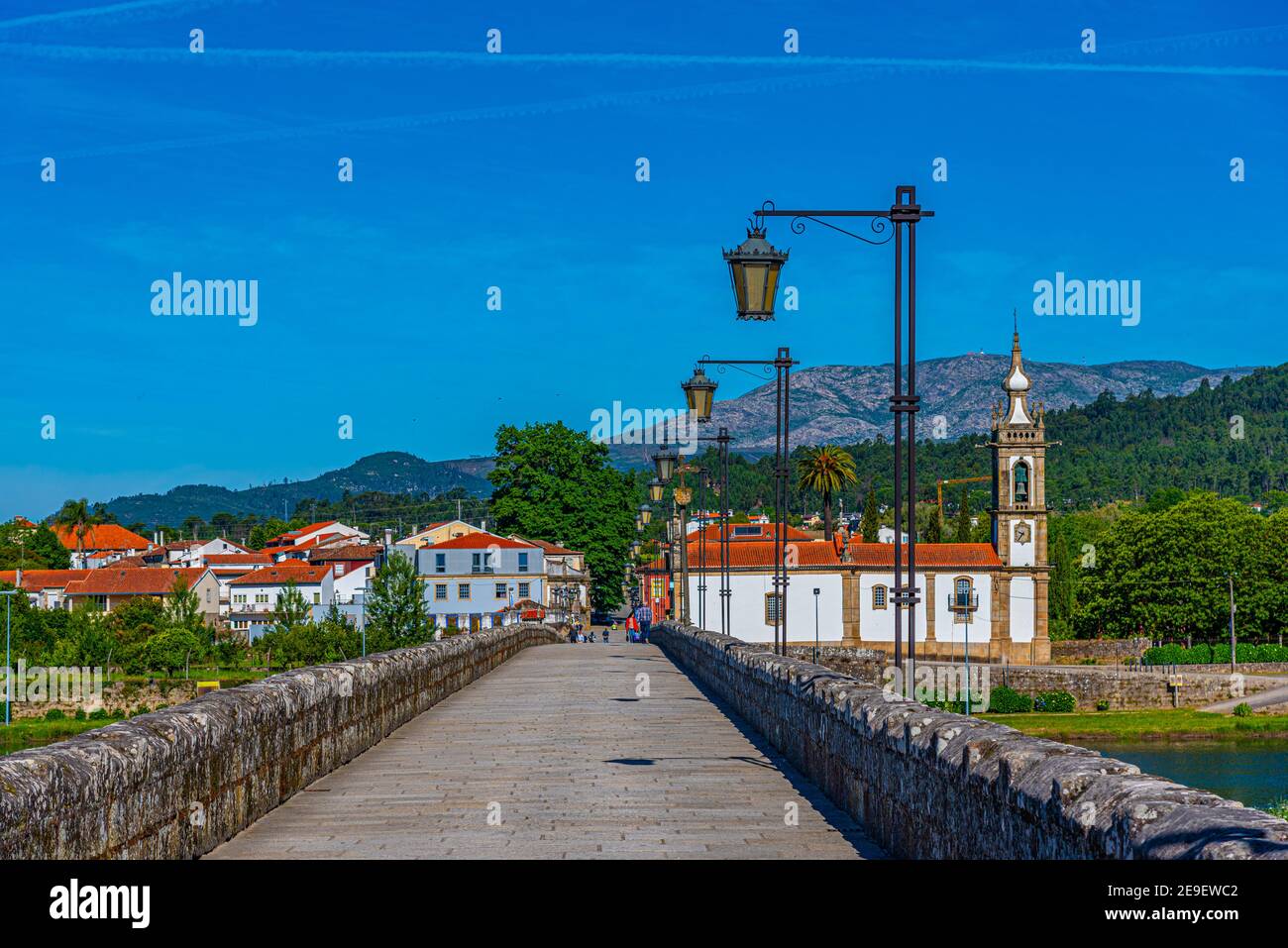 Roman bridge at Ponte de Lima in Portugal Stock Photo - Alamy
