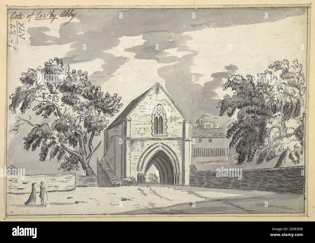 Abbey and ink drawing hi-res stock photography and images - Alamy