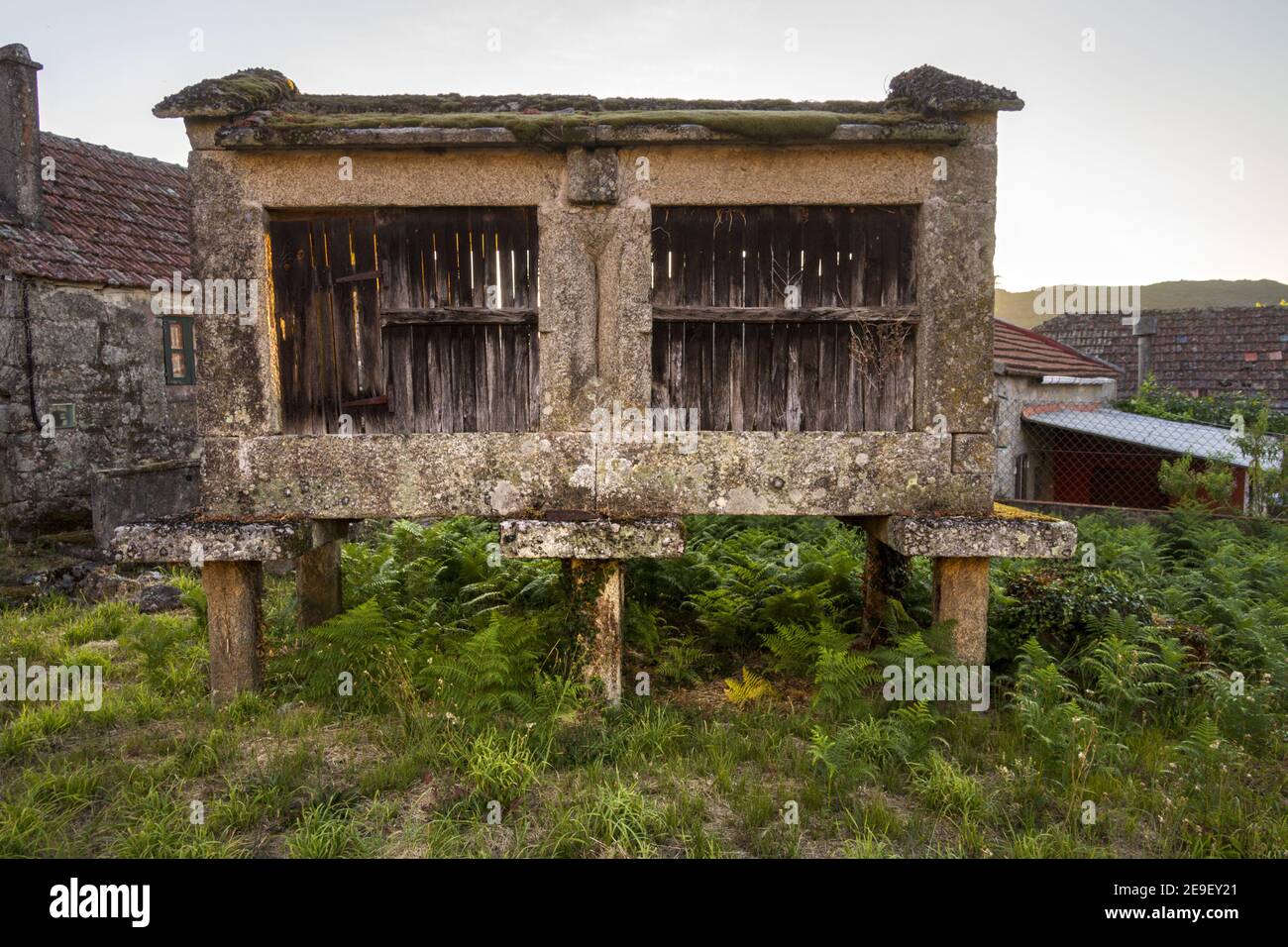 Vintage old empty altar outdoors Stock Photo - Alamy