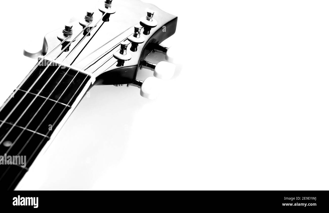 Musical instrument. Detail of a musical instrument. Strings on a guitar ...