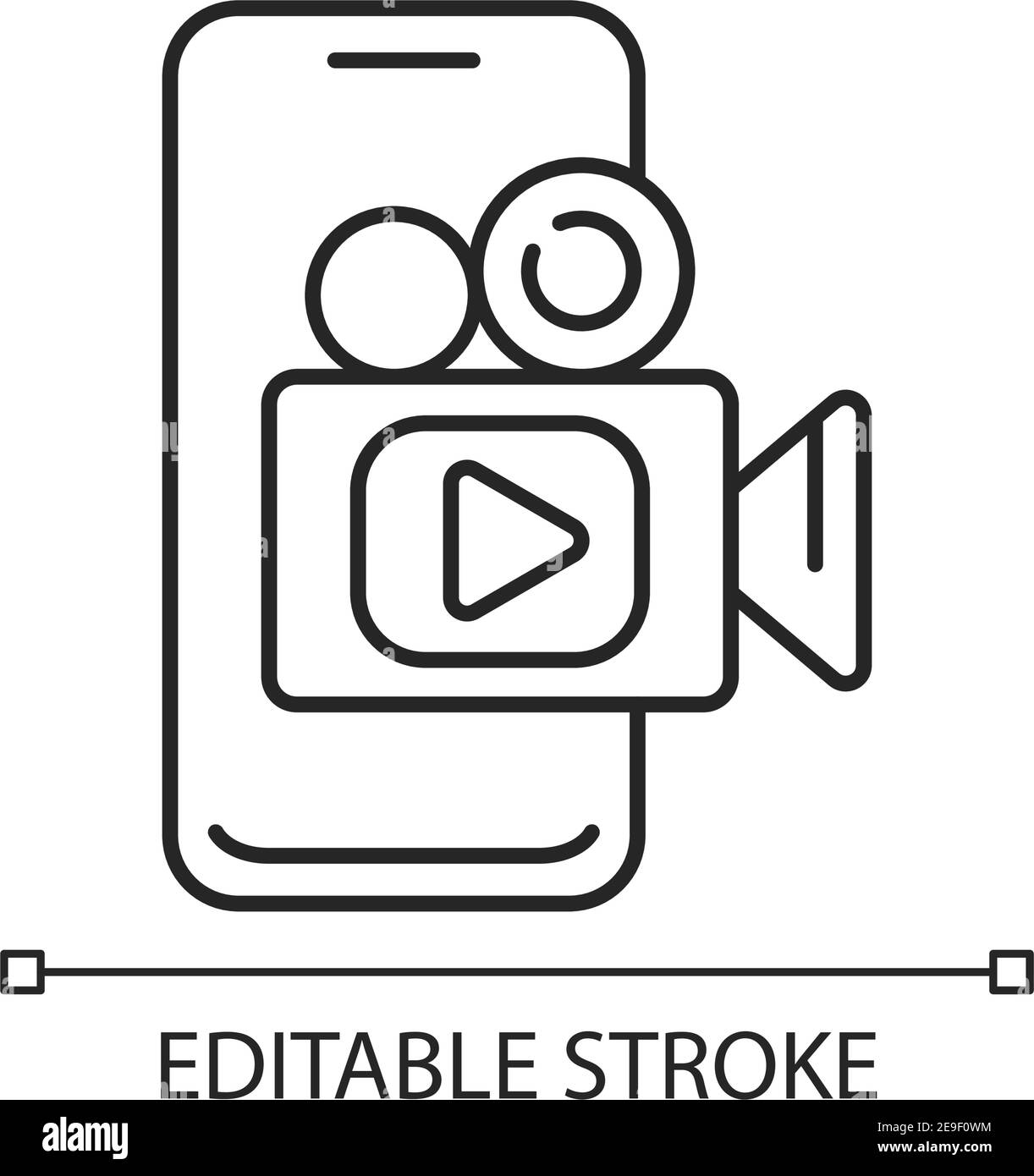 Mobile broadcast linear icon Stock Vector Image & Art - Alamy