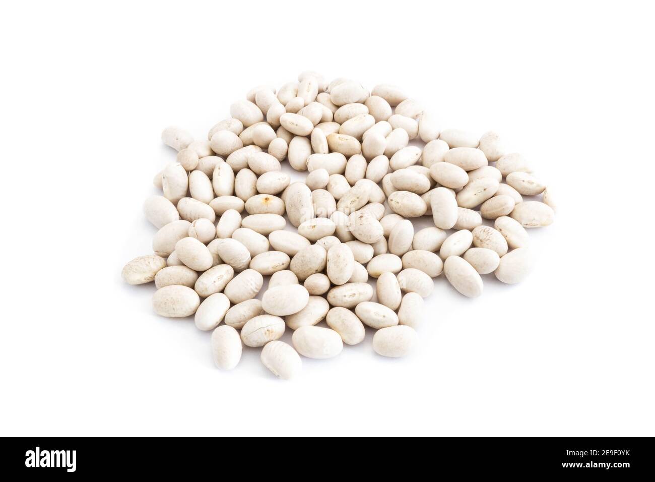 dried white beans isolated on white background Stock Photo - Alamy